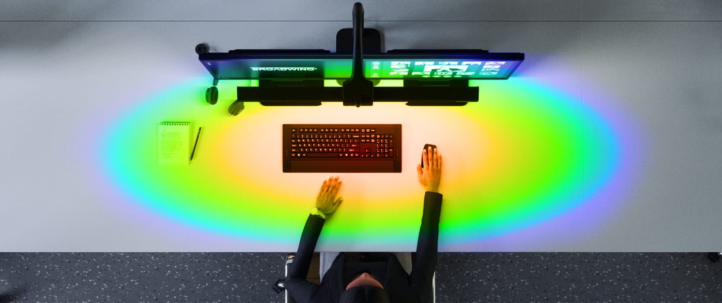 Broadwing bureaulamp TLC 9100 werkplekverlichting zwart