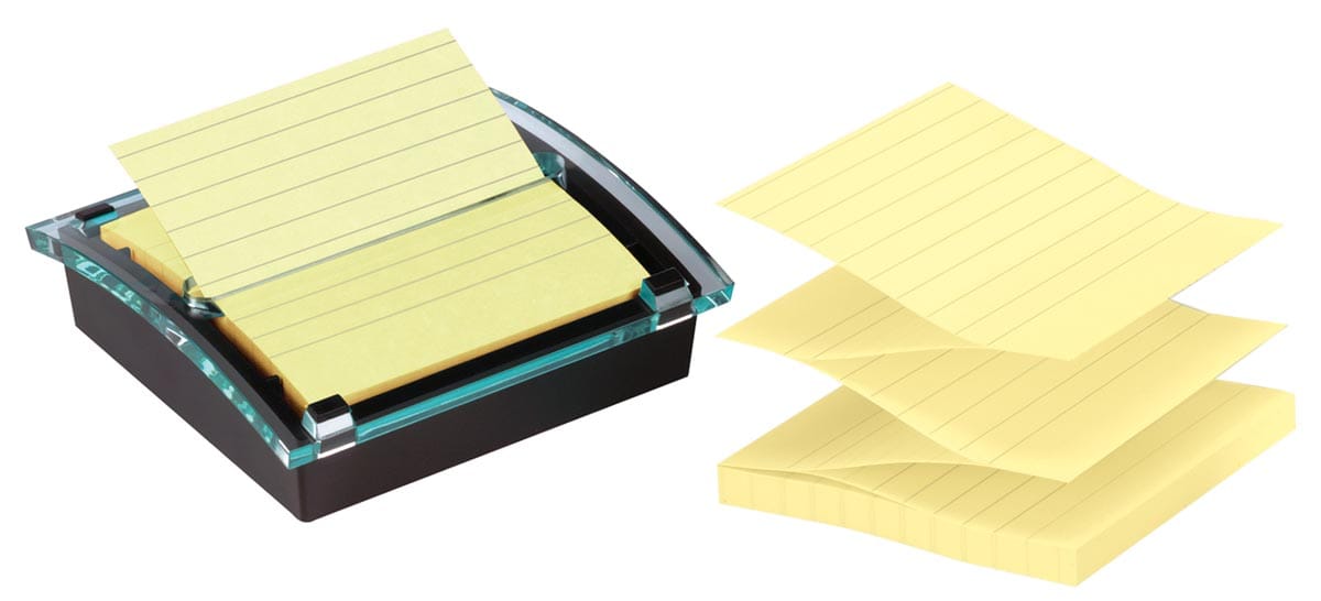 Post-it Super Stcicky Z-notes dispenser Millenium zwart, met 1 blok ft ...