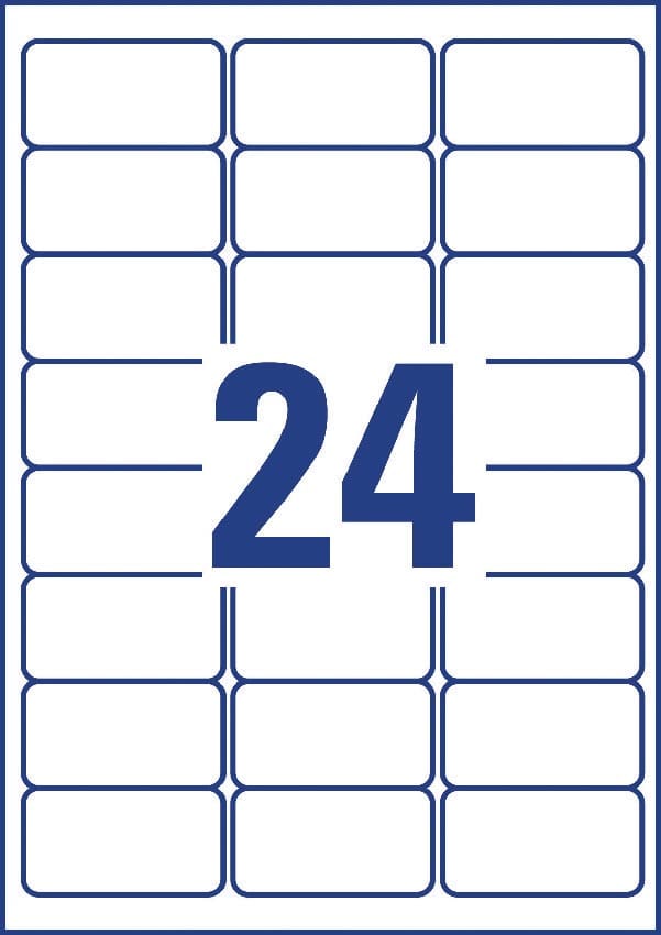 Avery afneembare weerbestendige etiketten Ft 63,5 x 33,9 mm (b x h ...