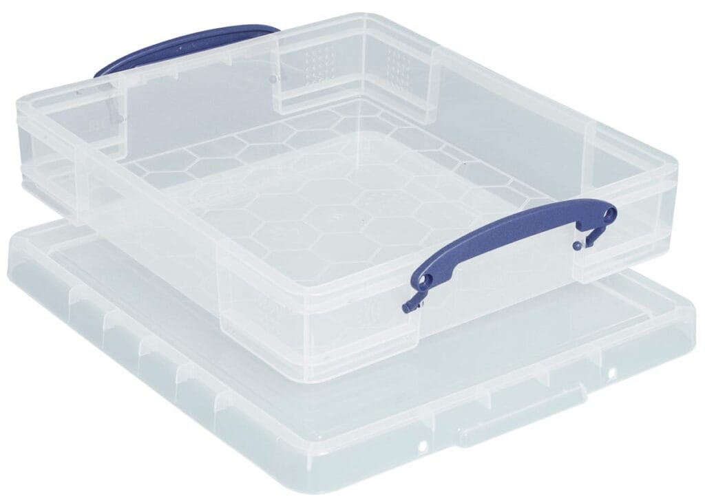 Really Useful Box opbergdoos 7 liter met divider, transparant | Portaal ...