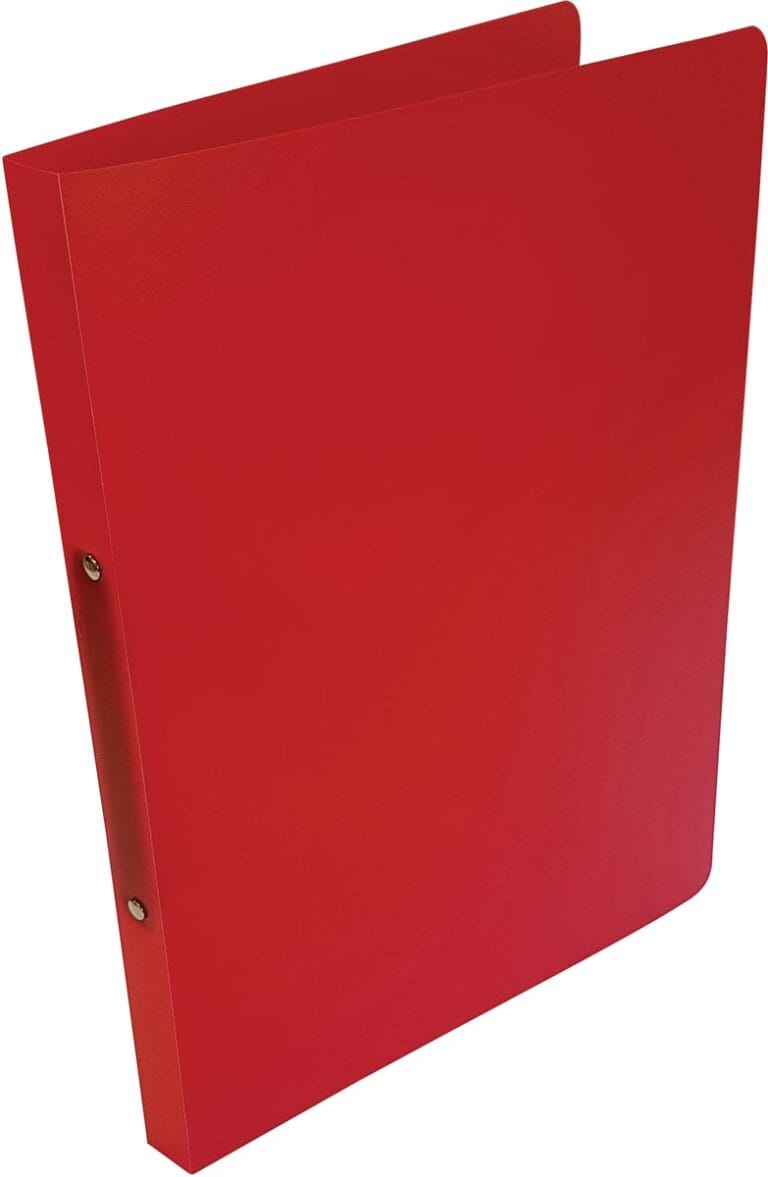 Alpha ringmap, voor ft A4, uit PP, 2 ringen van 16 mm, transparant rood ...