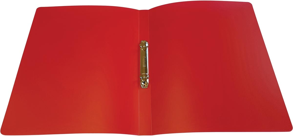 Alpha ringmap, voor ft A4, uit PP, 2 ringen van 16 mm, transparant rood ...