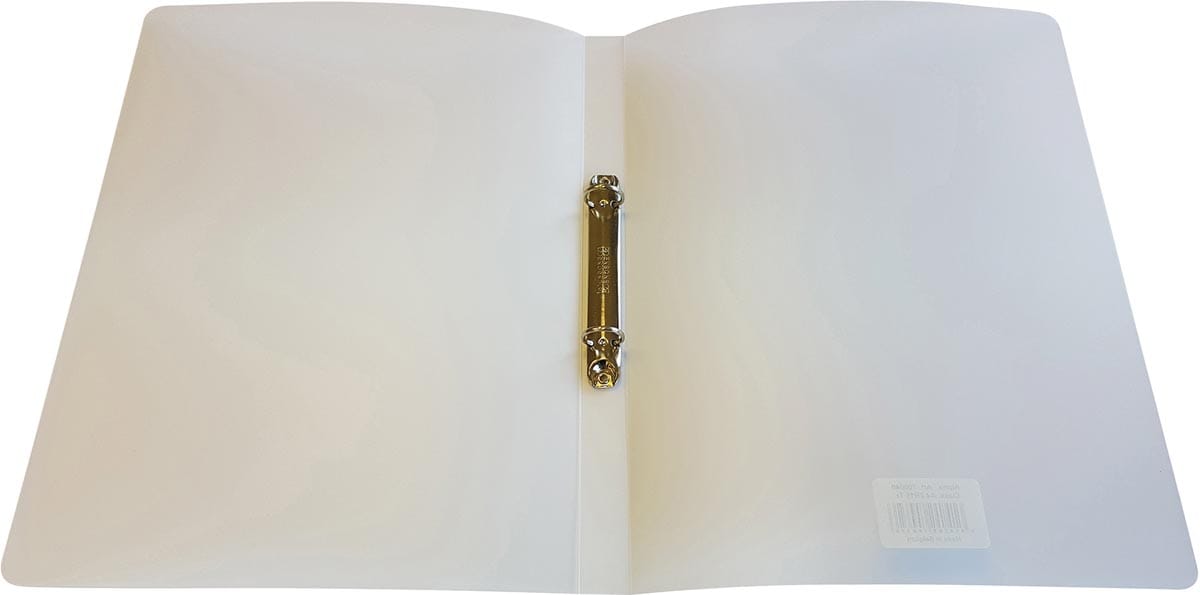 Alpha ringmap, voor ft A4, uit PP, 2 ringen van 16 mm, transparant wit ...