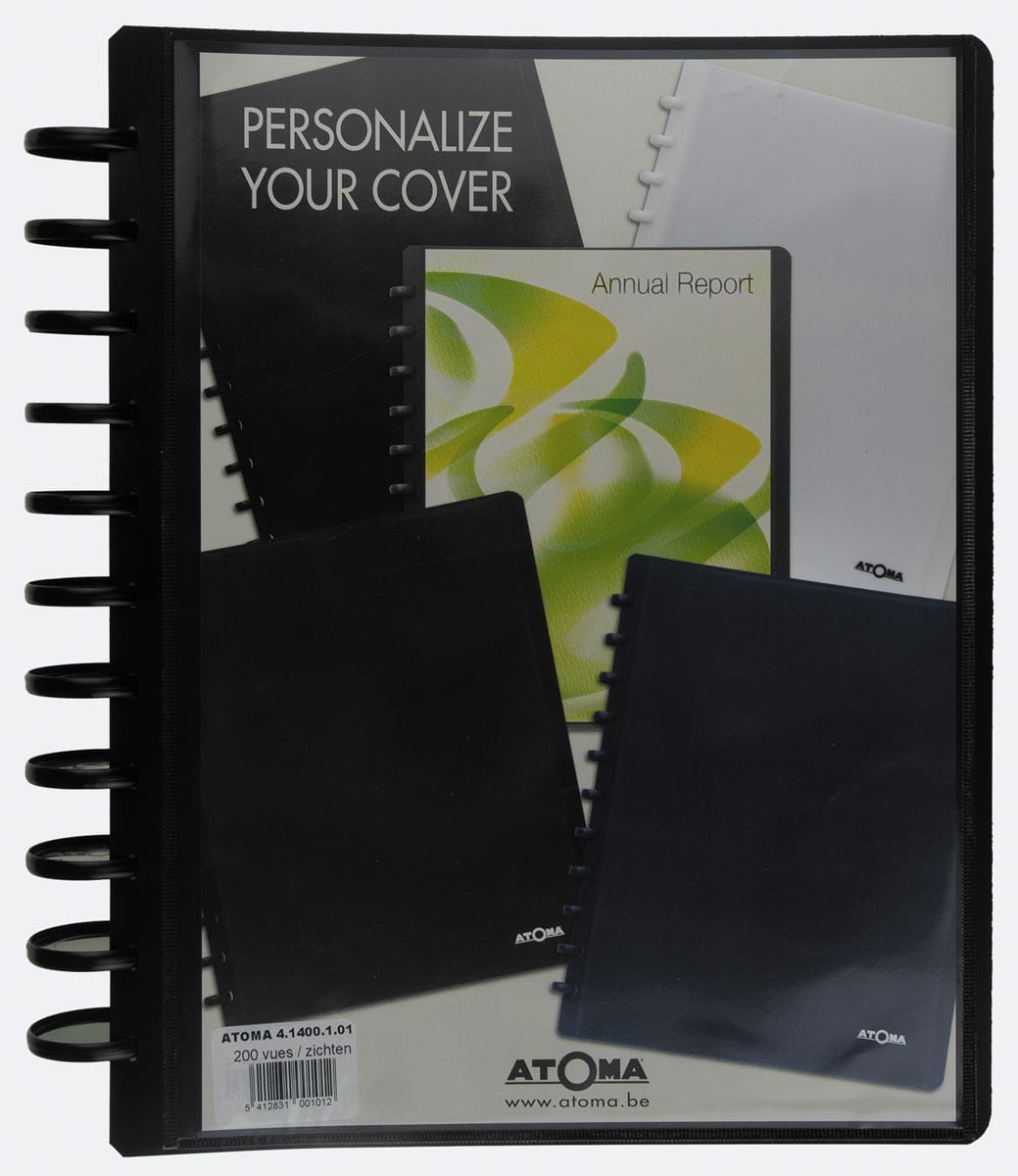 Atoma showalbum, voor ft A4, uit PP, met 100 tassen, personaliseerbaar ...