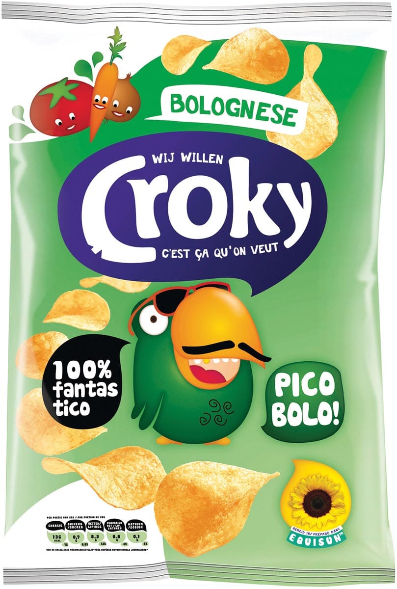Croky chips bolognese, zakje van 100 g | Portaal Check