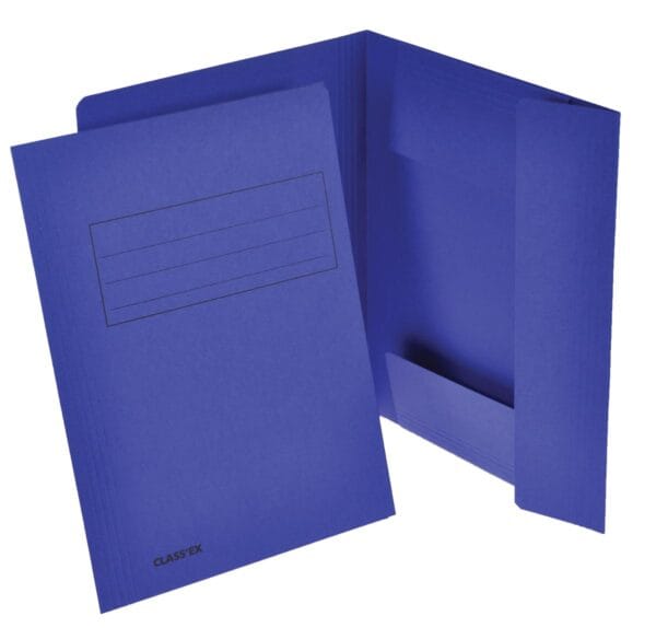 Class'ex dossiermap, 3 kleppen, donkerblauw | Portaal Check
