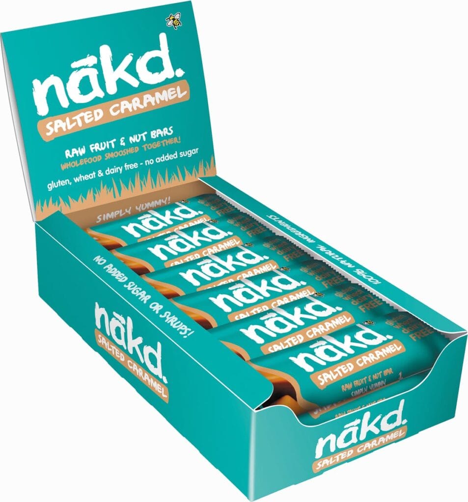 Nakd Salted Caramel, reep van 35 g, pak van 18 stuks | Portaal Check
