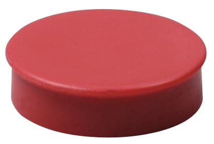 Nobo Magneten, diameter 38 mm, rood, blister van 4 stuks | Portaal Check
