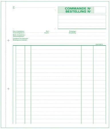 Exacompta bestellingen, ft 21 x 18 cm, tweetalig, tripli (50 x 3 vel ...
