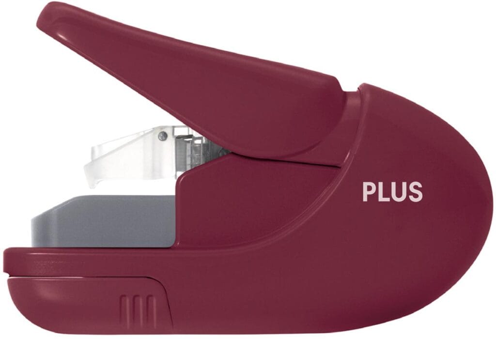 Plus nietloze nietmachine, wijnrood | Portaal Check