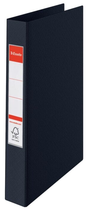 Esselte ringmap Vivida zwart, 4 ringen | Portaal Check