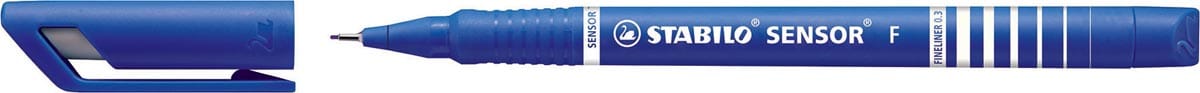 STABILO SENSOR fineliner, 0,3 mm, blauw | Portaal Check