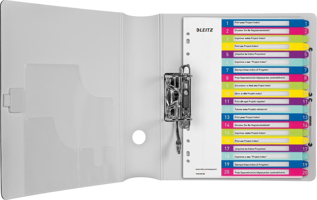 Leitz WOW printbare index, 20 tabs | Portaal Check